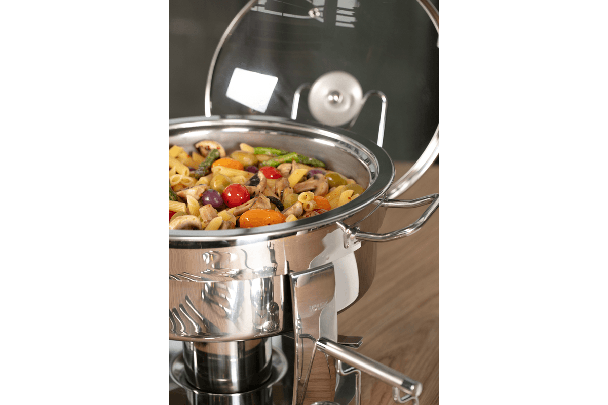 Rechaud Redondo Brinox Savoy 5 Litros Ø31 x 43 cm Aço Inoxidável - brinox